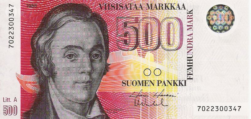 500 markkaa 1986 | Setelit.com